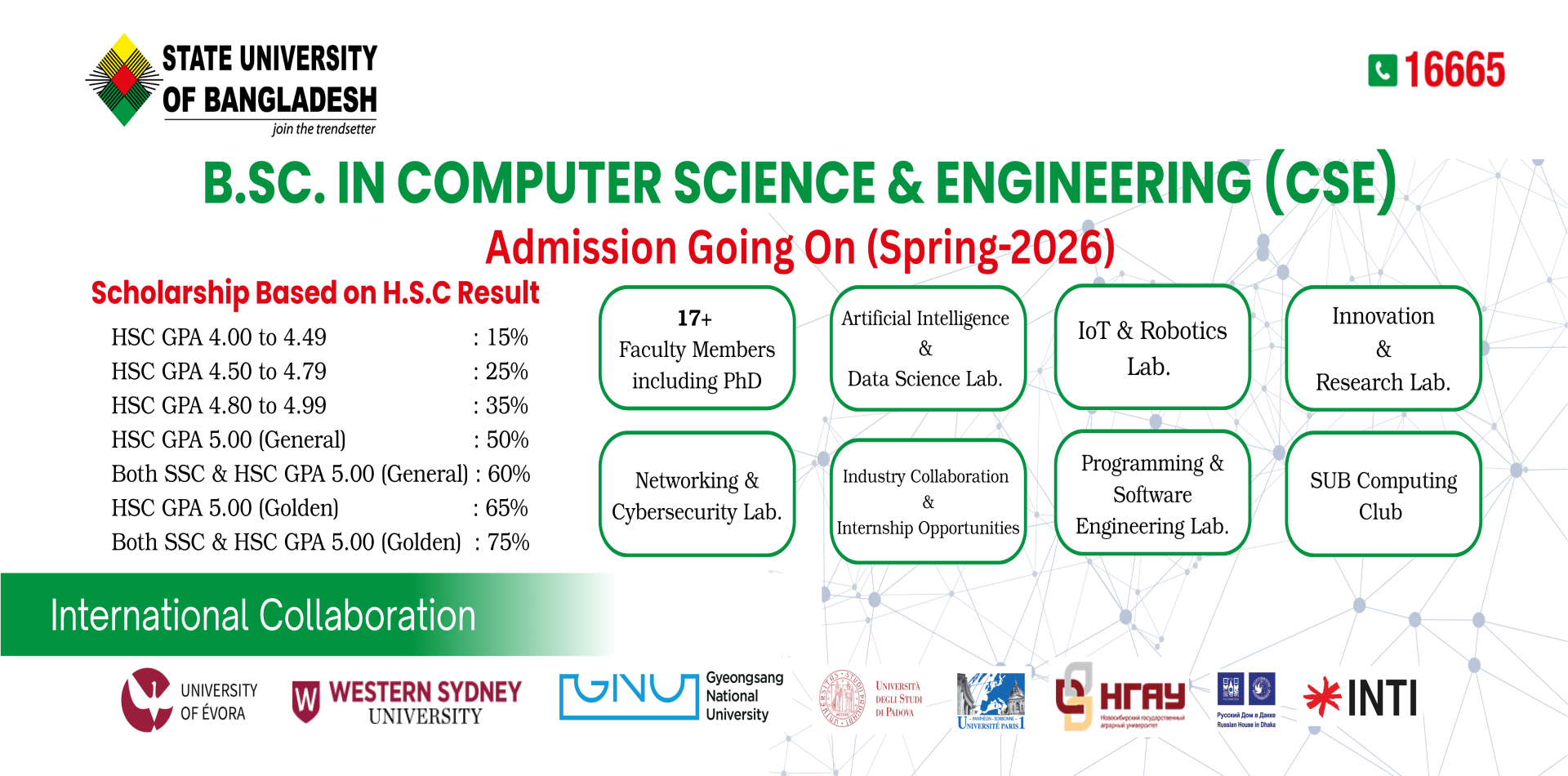 Computer Science and Engineering- State University of Bangladesh